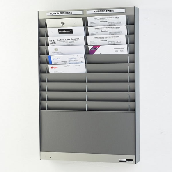 Klarity Document Control Panel in Silver Grey A5 Document Size White ...